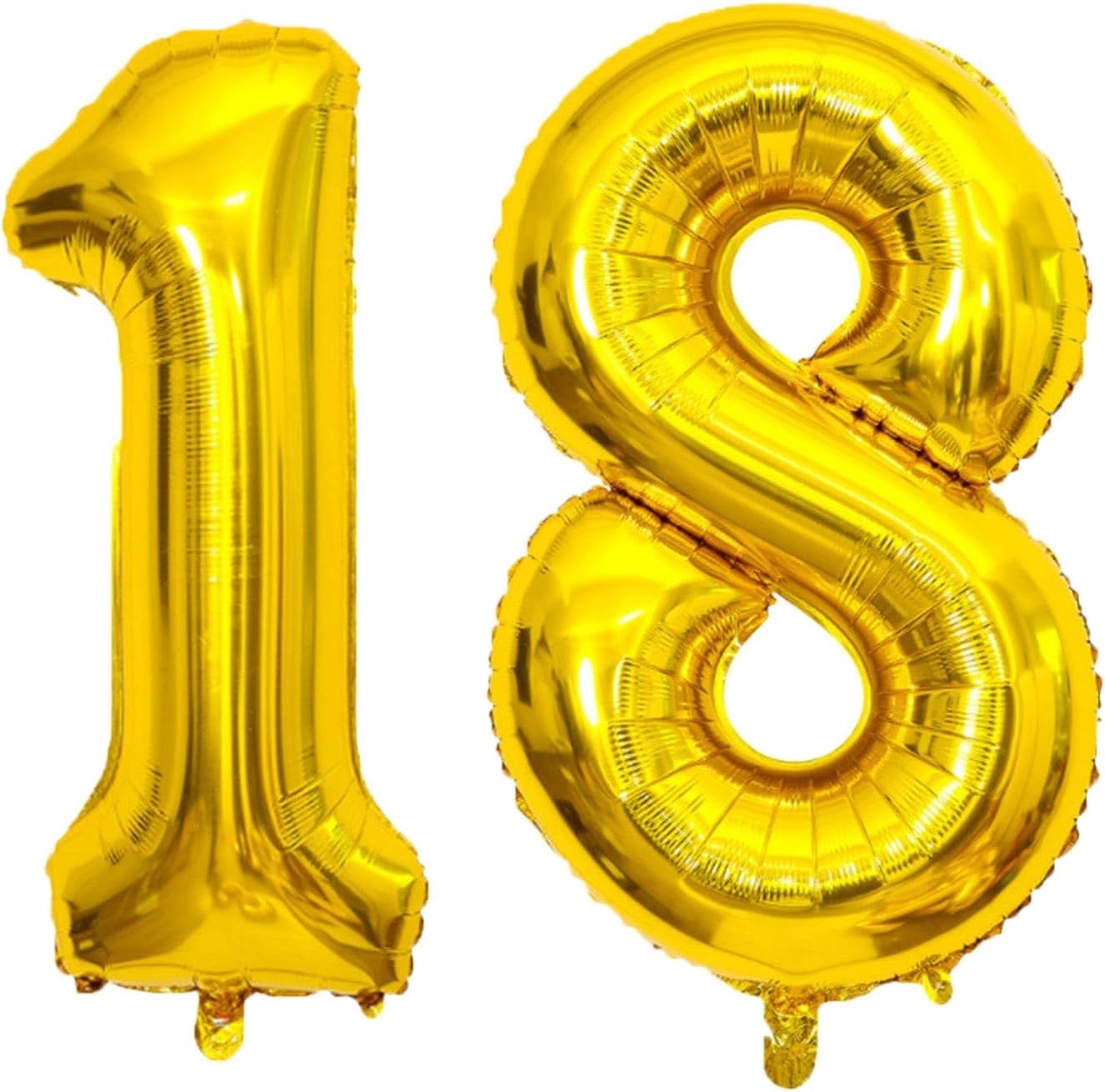18 Number Balloons 40 Inch Gold Big Giant Jumbo Number 81 Foil Mylar ...