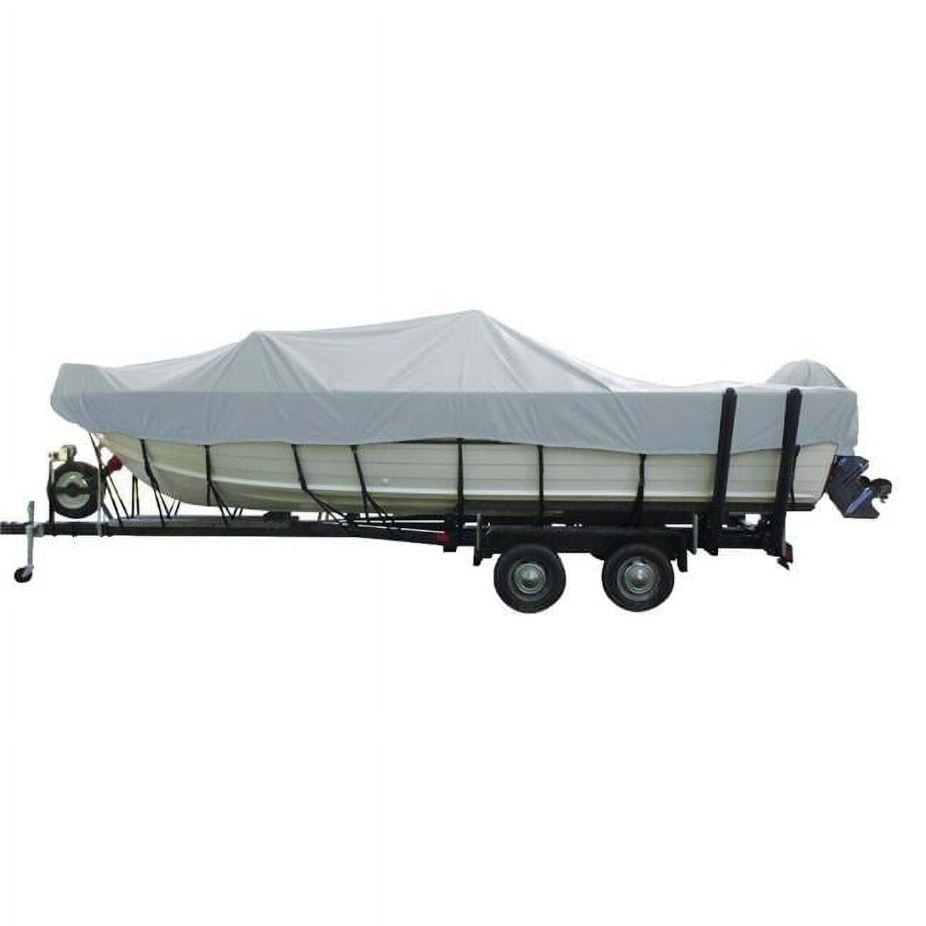 Olympian Athletics O-B Vhull Slate Gray Aluminum Fishing Boat Cover ...