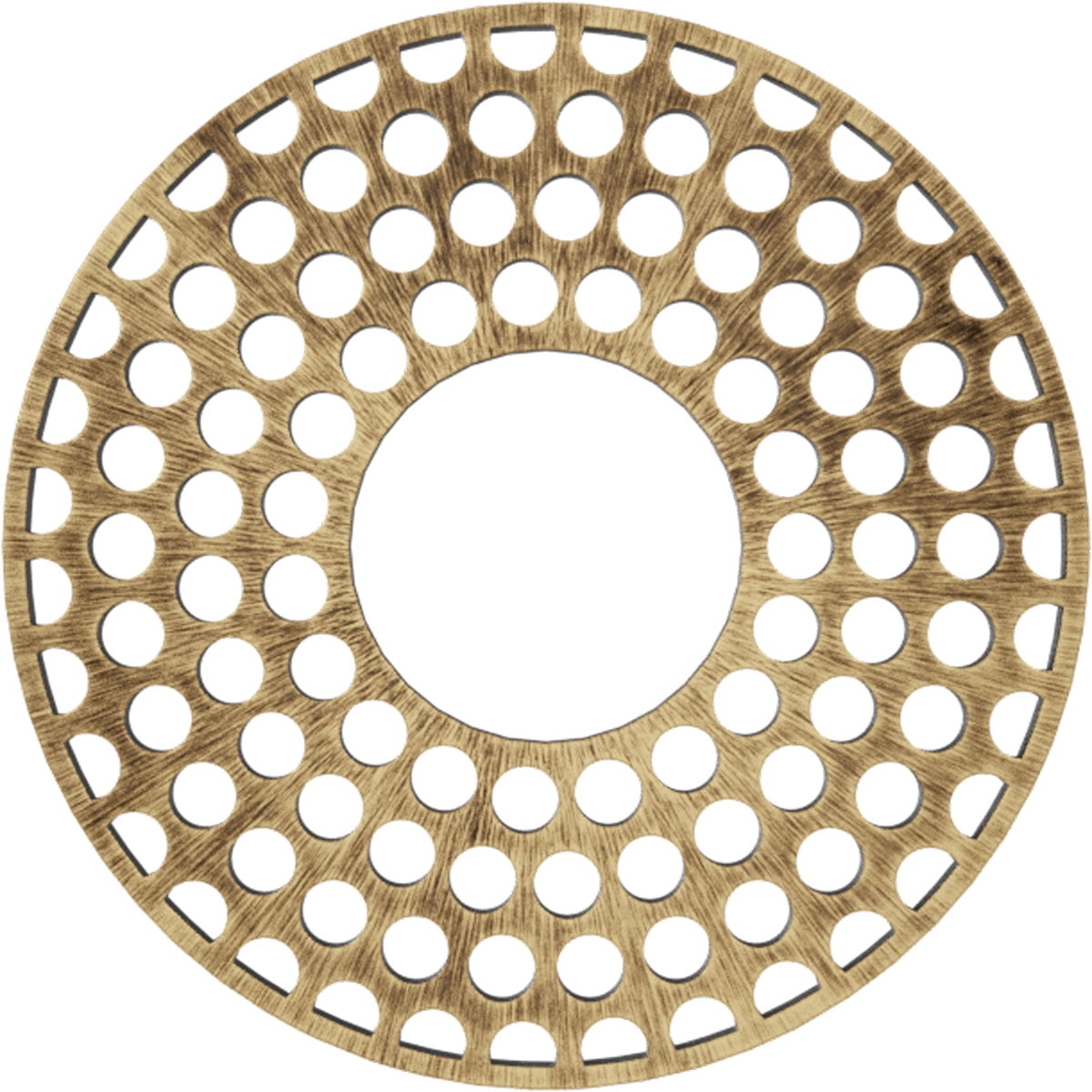 18"OD x 6 1/2"ID x 1/2"P Fink Architectural Grade PVC Pierced Ceiling ...