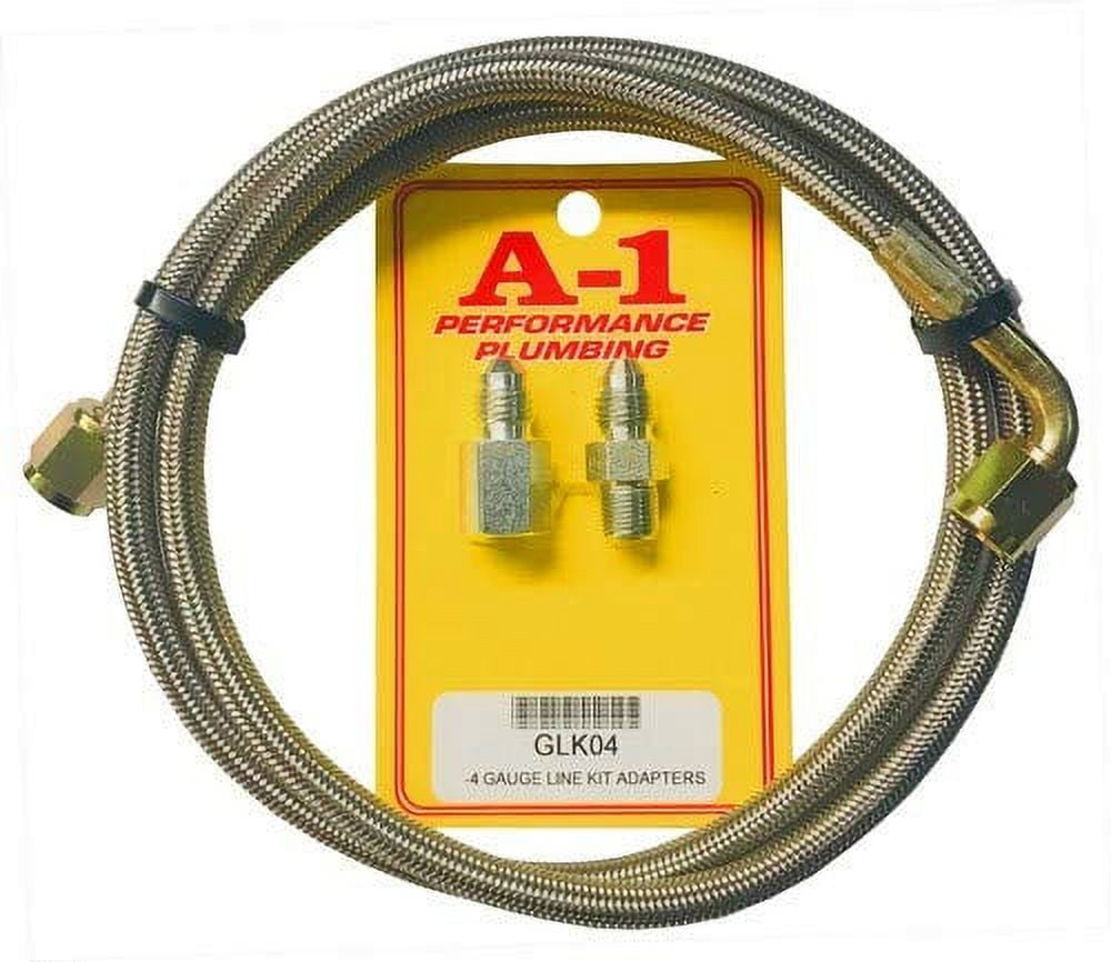 18" Oil Pressure Line Kit with 1/8 NPT Fittings - Walmart.com