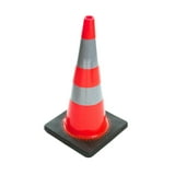 18" Orange PVC Reflective Traffic Safety Cone - Walmart.com