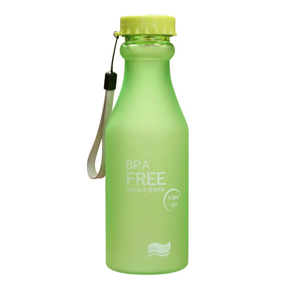 18 Oz Clear Water Bottles Airtight Screw Top Lids, Plastic Portable ...