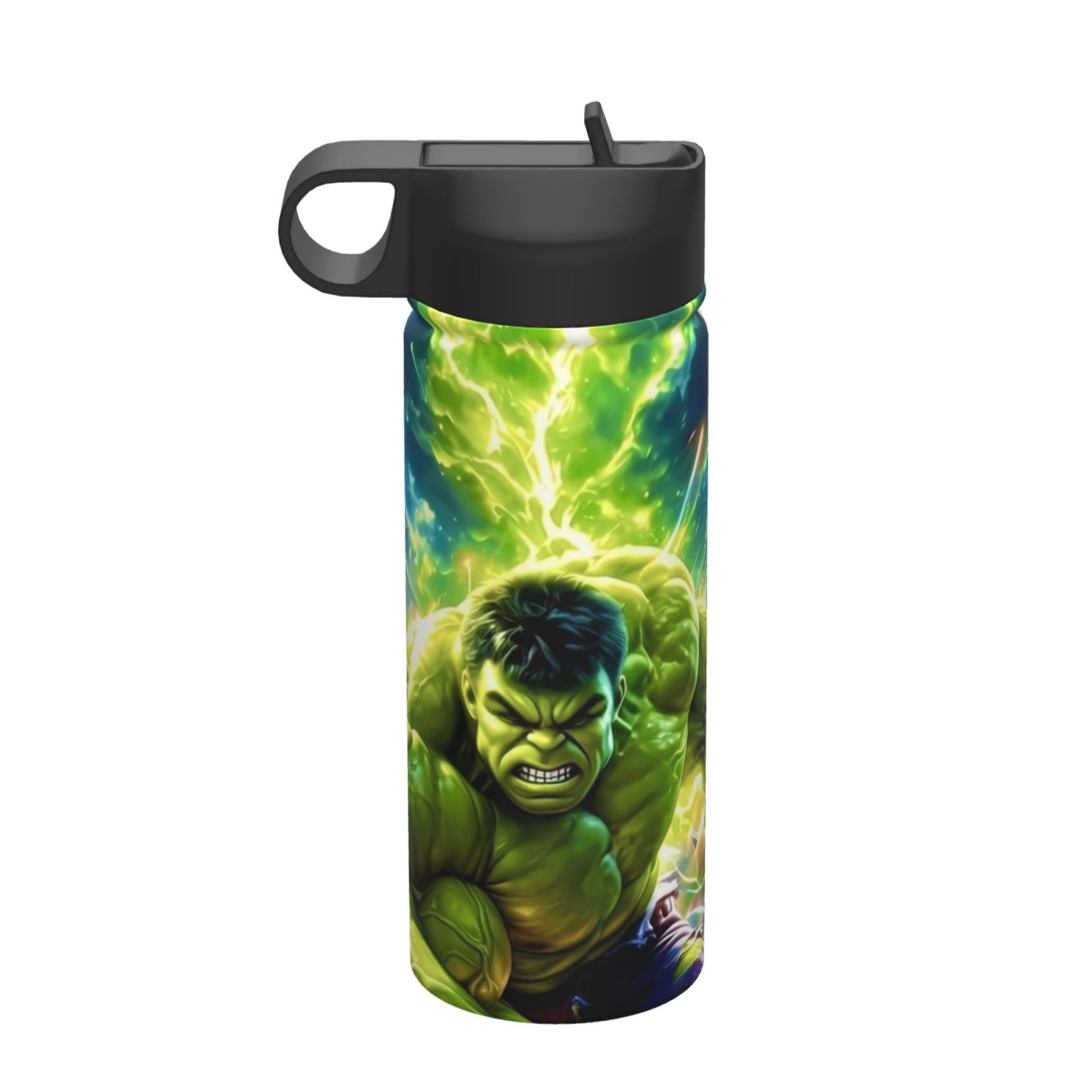 18 Oz Sports Insulated Water Bottle, Green Hulk Stainless Steel Kettle ...