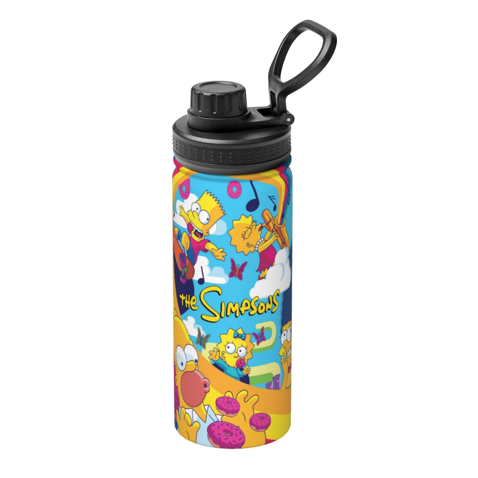 18 Oz Sports Insulated Water Bottle The Simpsons Stainless Steel Kettle ...