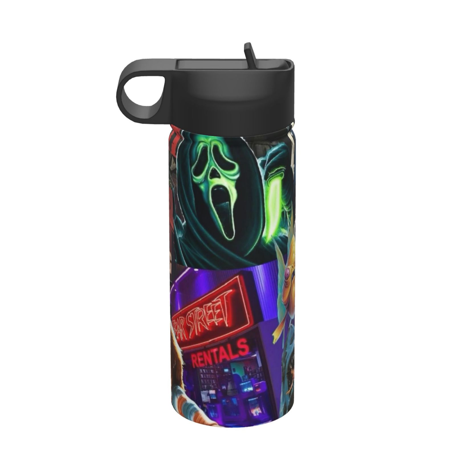 18 Oz Sports Water Bottle Vacuum Insulated, Horror Movie Characters ...