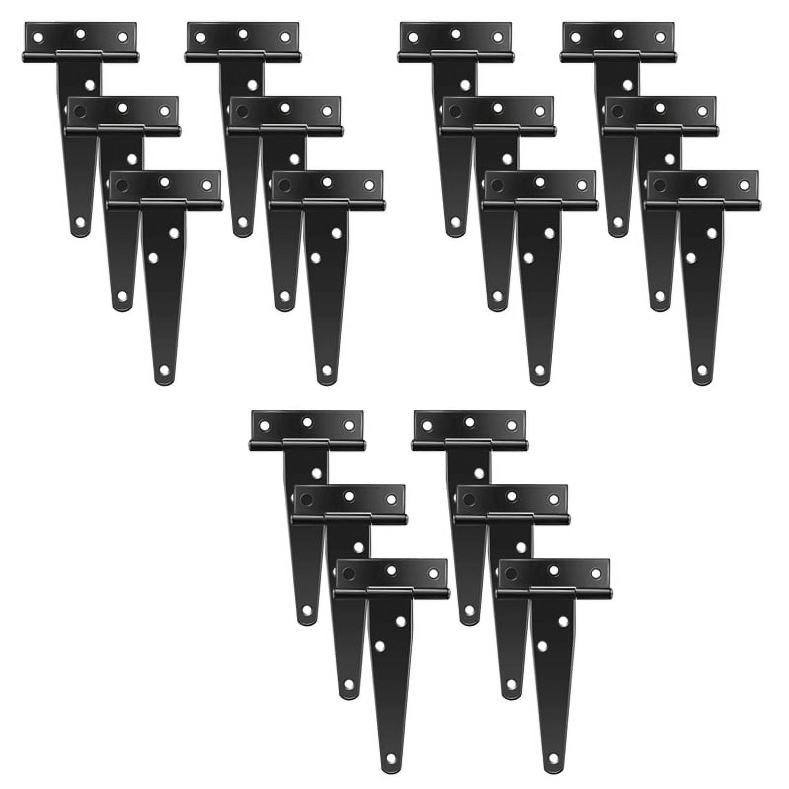 18 PCS 4 Inch T-Strap Hinges Rustic Gate Strap Hinge Rustproof Gate ...
