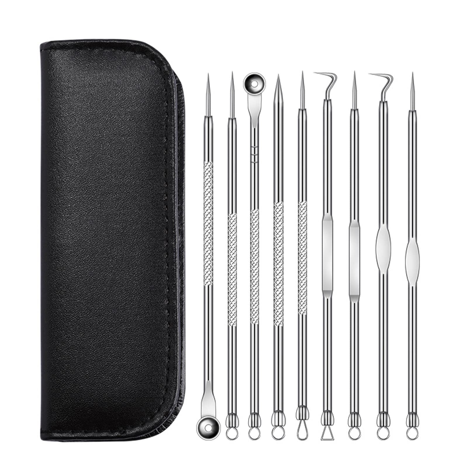 18 PCS Blackhead Remover, Pimple Popper Tool Kit Acne Removal Kit for ...