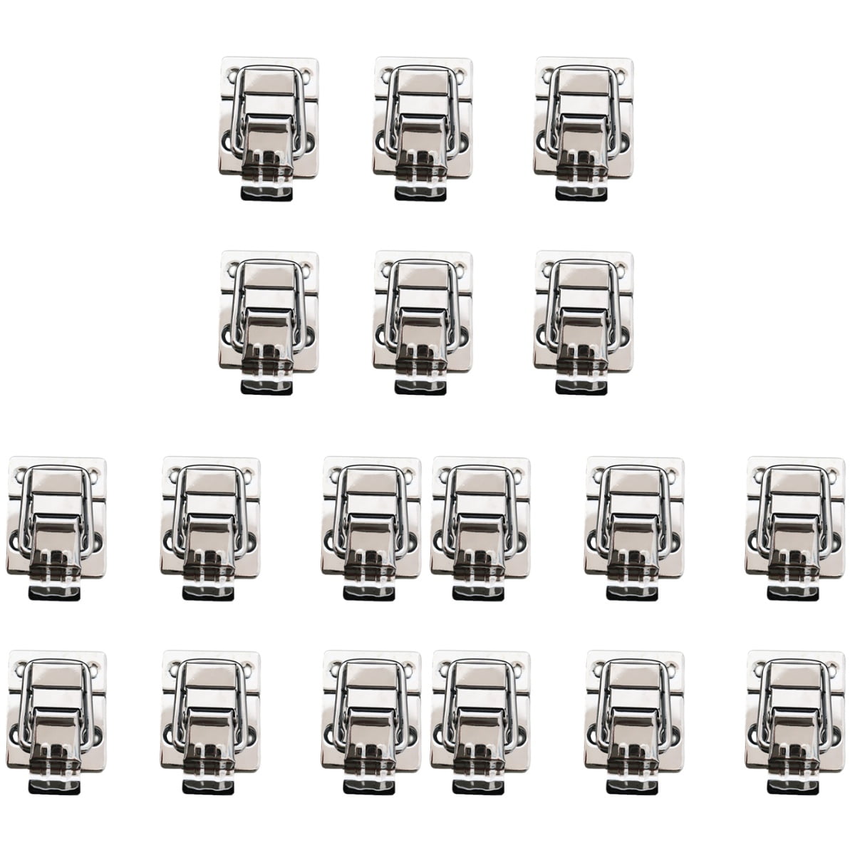 18 PCS Iron Heavy Duty Chest Trunk Latch Hasp Toggle Case Tool Box Lock ...