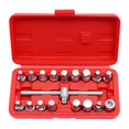 18 PCs Drain Plug Socket Set, Oil Drain Plug Key, 3/8" Drain Plug Key ...