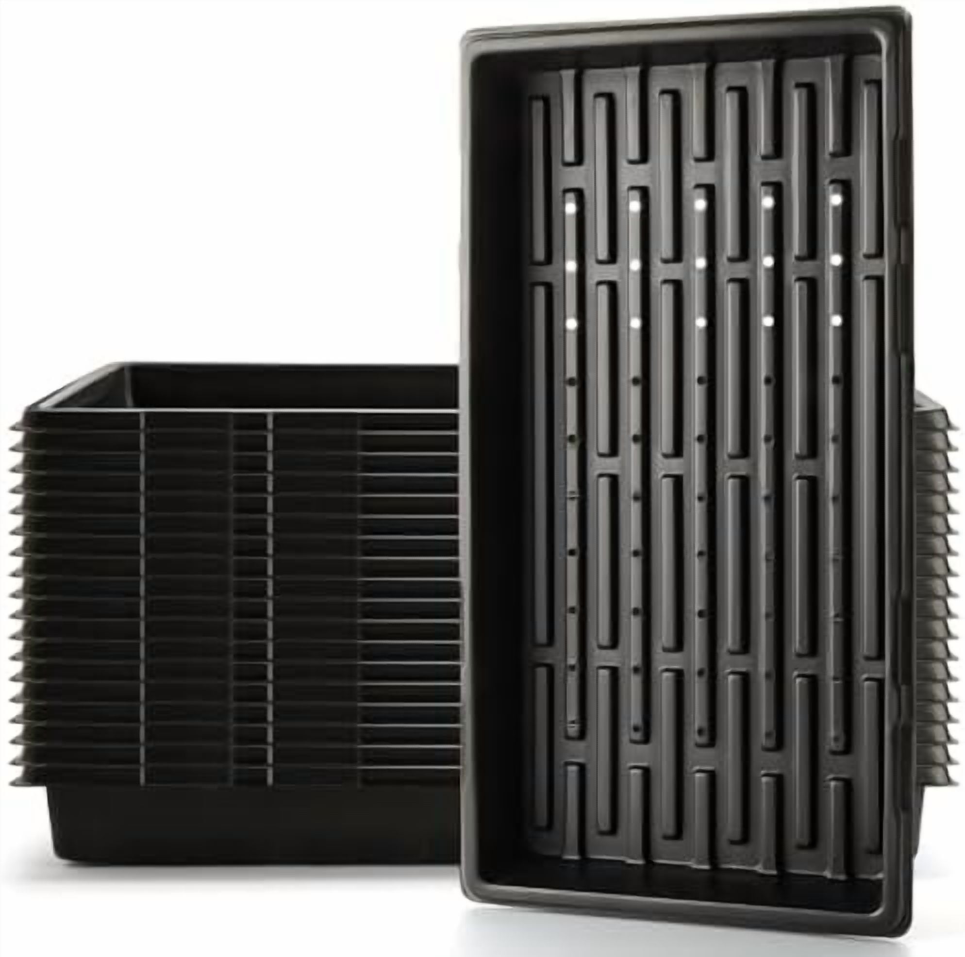 18-Pack 1020 Seedling Trays with Holes - Extra Strength Heavy Duty,10 ...