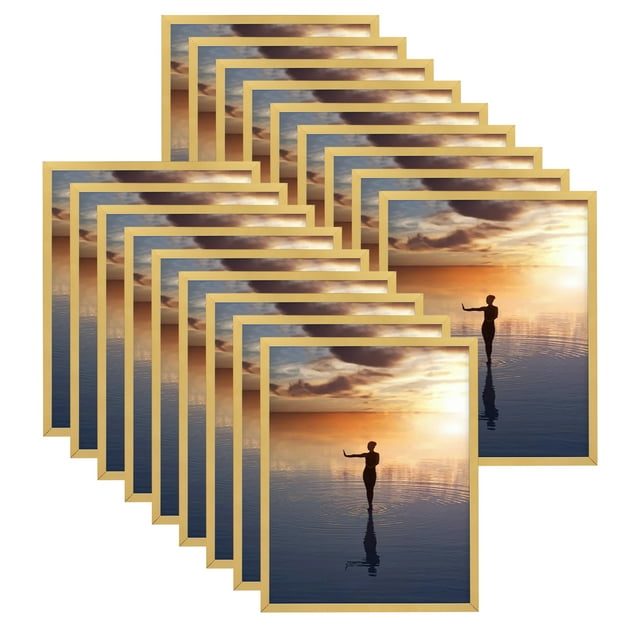 Free Shipping! 18 Pack 11x14 Picture Frame,Gold 11x14 Frame for Wall ...