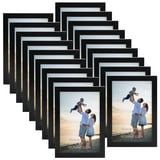 PHAREGE 4x6 Black Photo Frame Set for Wall or Tabletop Display, Lightweight Plexiglass - Walmart.com