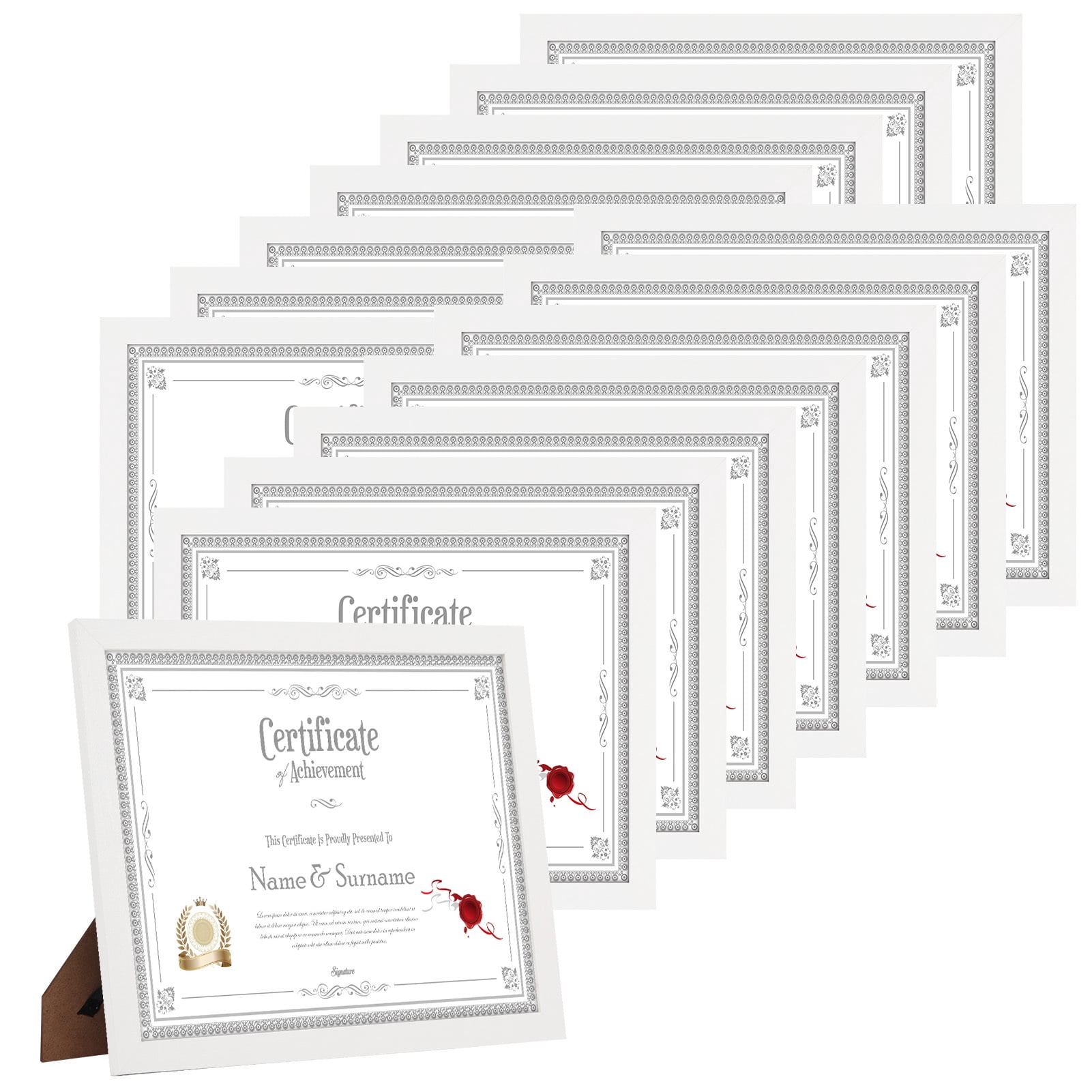 18 Pack 8.5x11 Document Frame, Diploma Frame, 8.5x11 Picture Frame for ...