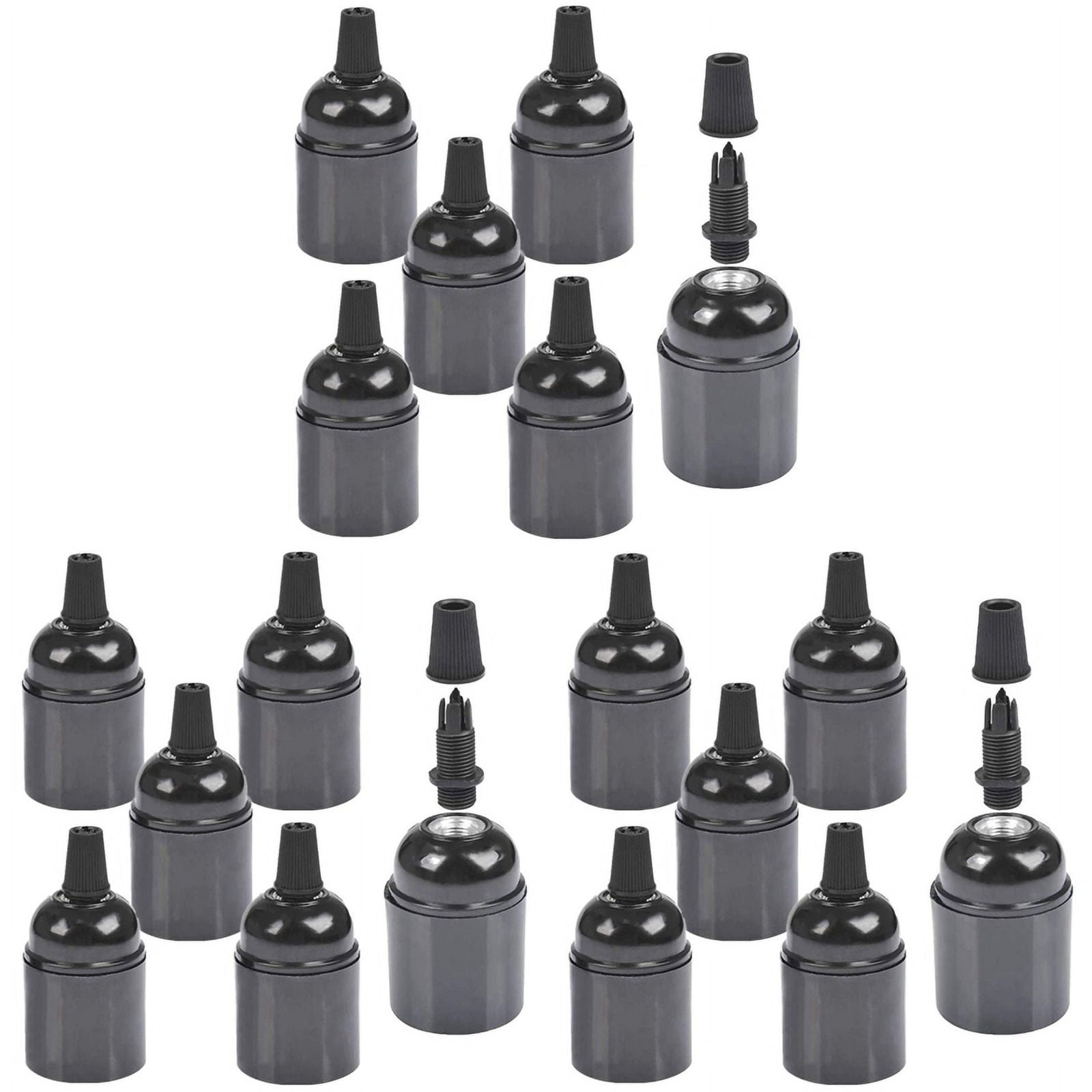 18-Pack Bakelite Lamp Holder E26/ E27 Light Socket Vintage Bulb Socket ...