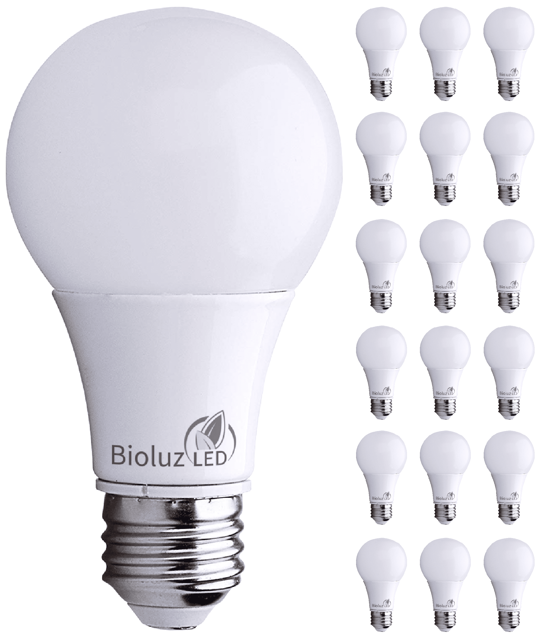 18 Pack Bioluz LED 60 Watt LED Light Bulbs Non Dimmable - Walmart.com