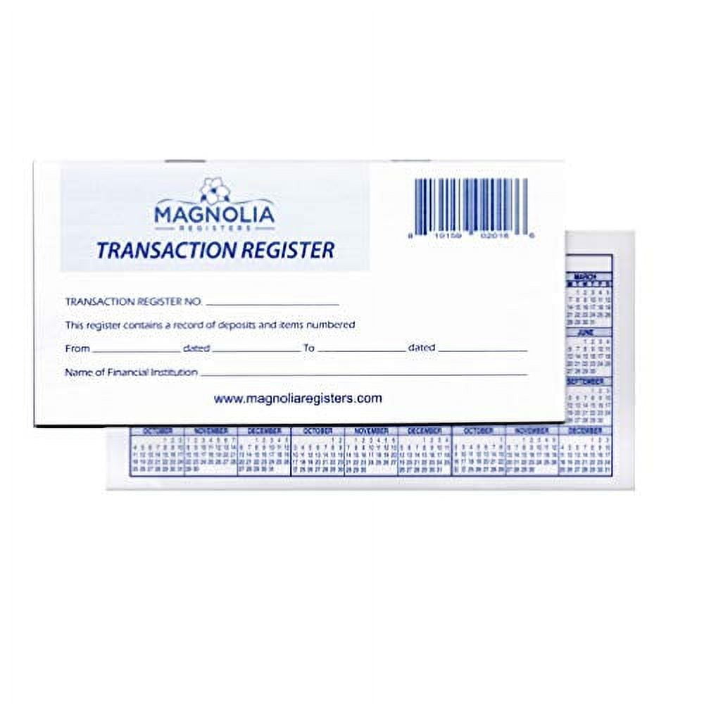 18 Pack Check Registers for Personal Checkbook, Transaction Register ...