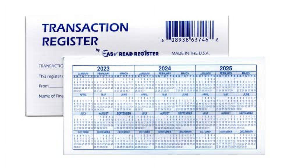 18 Pack Checkbook Registers for Personal Checkbook, Transaction Ledgers ...