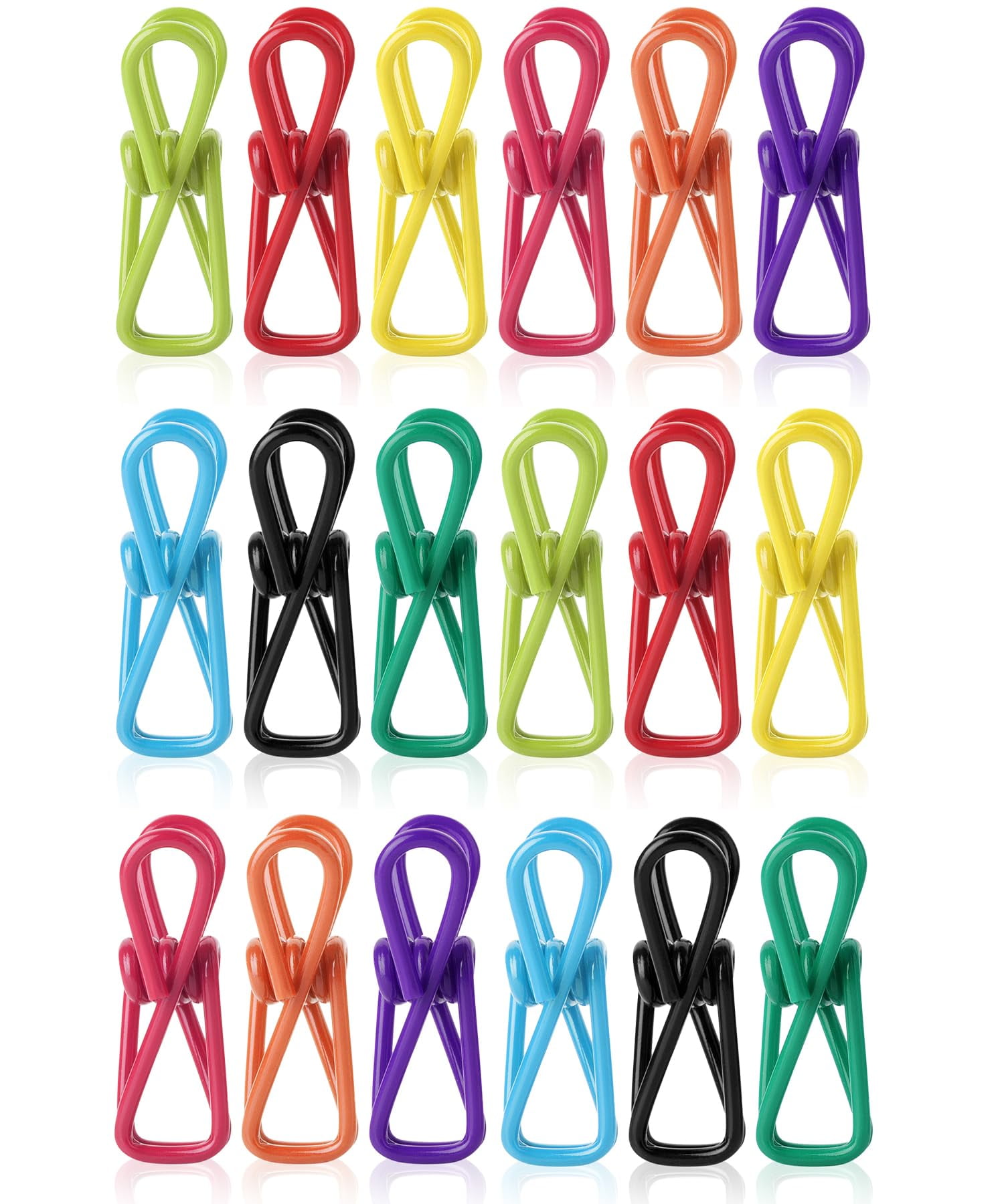 18 Pack Chip Clips for Sealing, 2 Inch PVC Coated Clips, Multipurpose ...