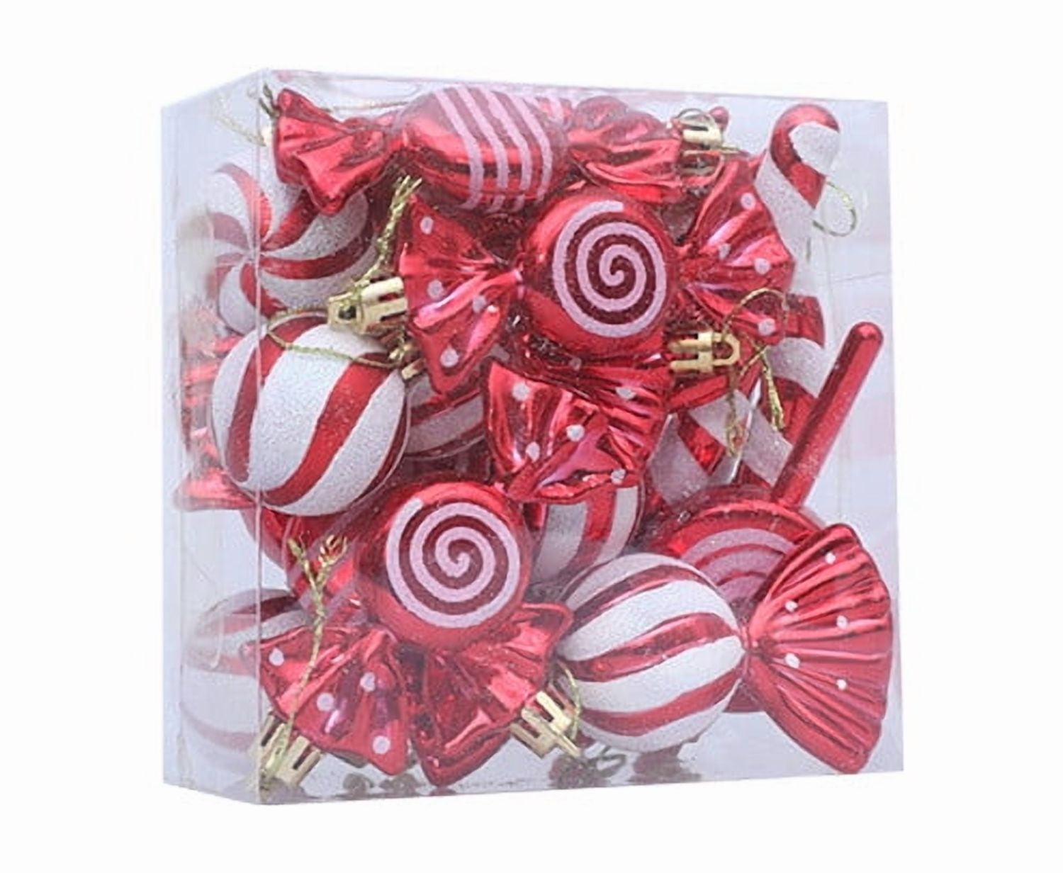 18 Pack Christmas Ornament Set, Shatterproof Ball Pendant Decorations ...