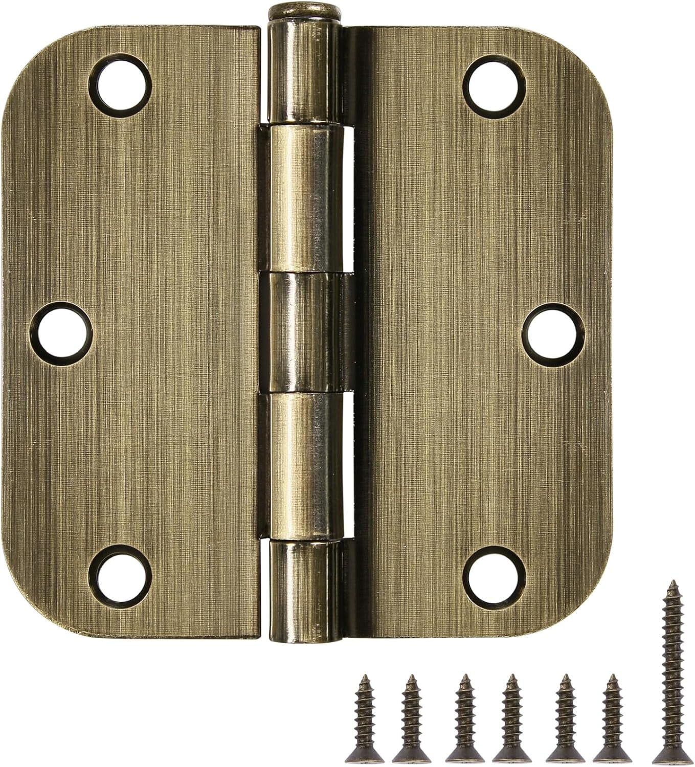 18 Pack Door Hinges Antique Brass 3.5 Inch Interior 3 1/2" Round 5/8 ...