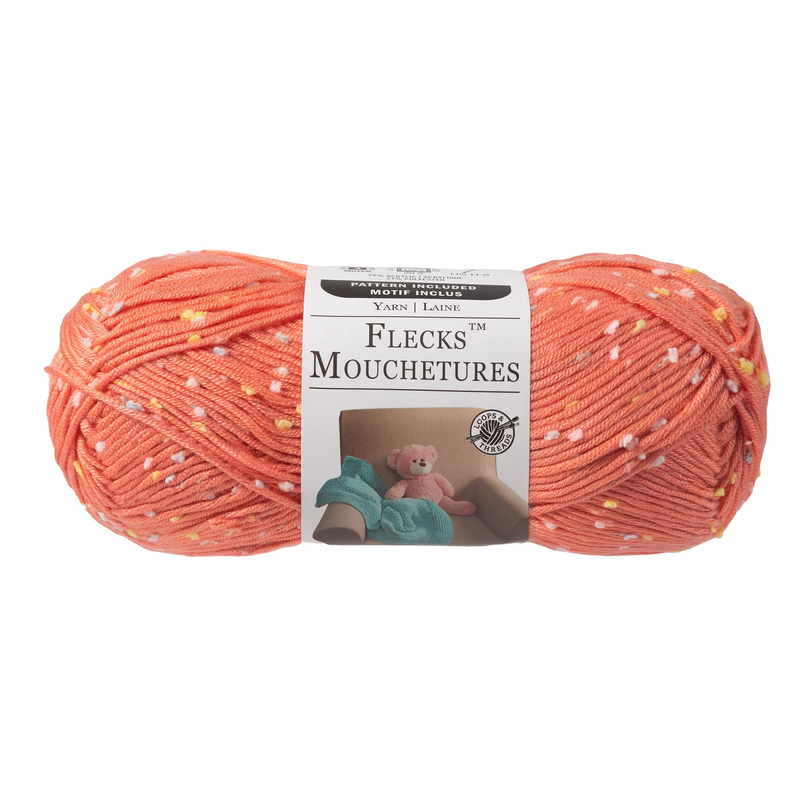 18 Pack: Flecks™ Yarn by Loops & Threads® - Walmart.com