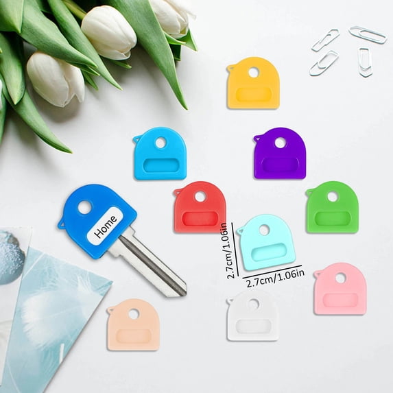 18-Pack Flexible Key Identifier Covers Caps, Stretchy Rubber Key ...