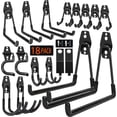 18 Pack Garage Hooks Heavy Duty - Anti-Slip Coating， Garage Storage ...