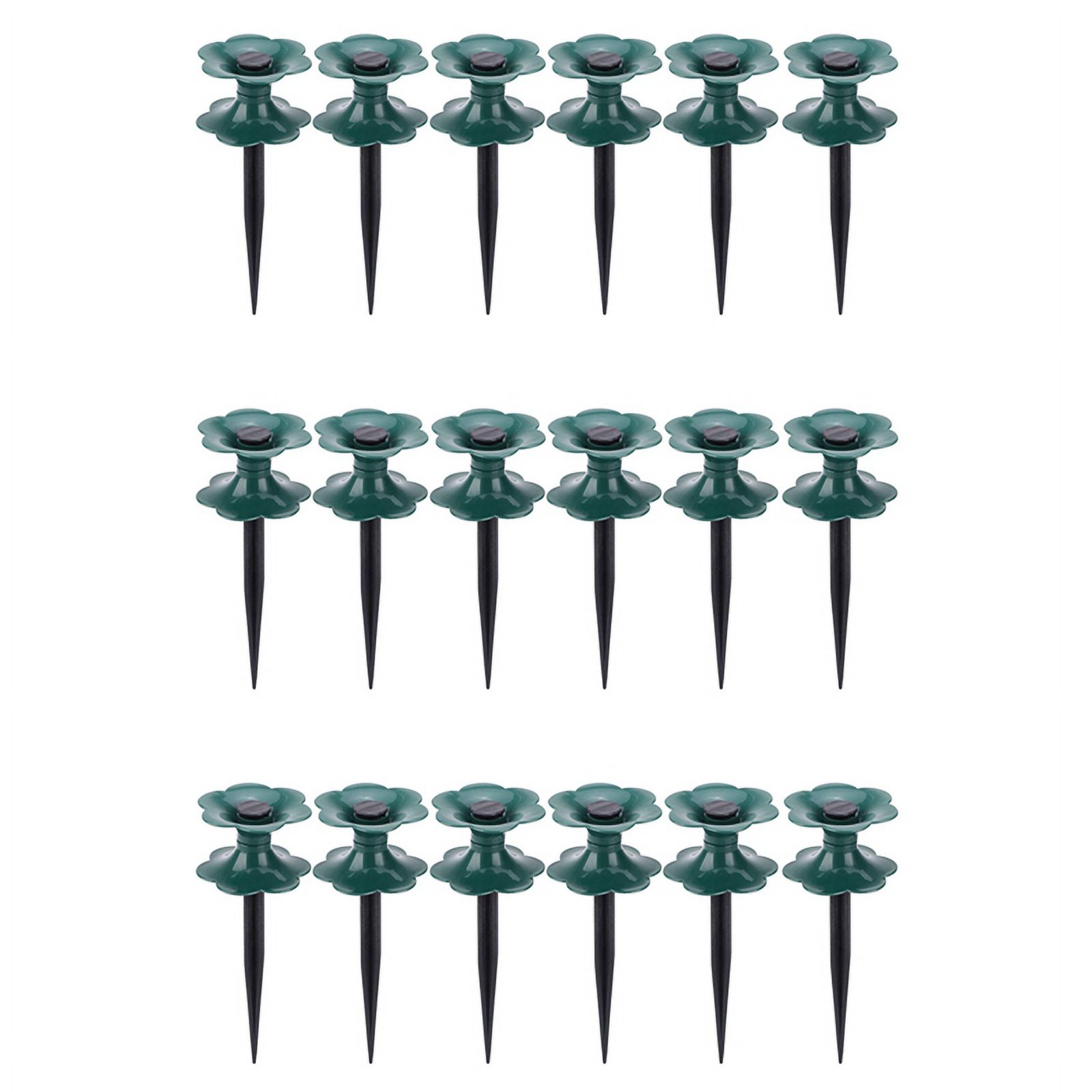 18 Pack Garden Hose Guide Spike,Duty Dark Green Top, Keeps Garden Hose ...