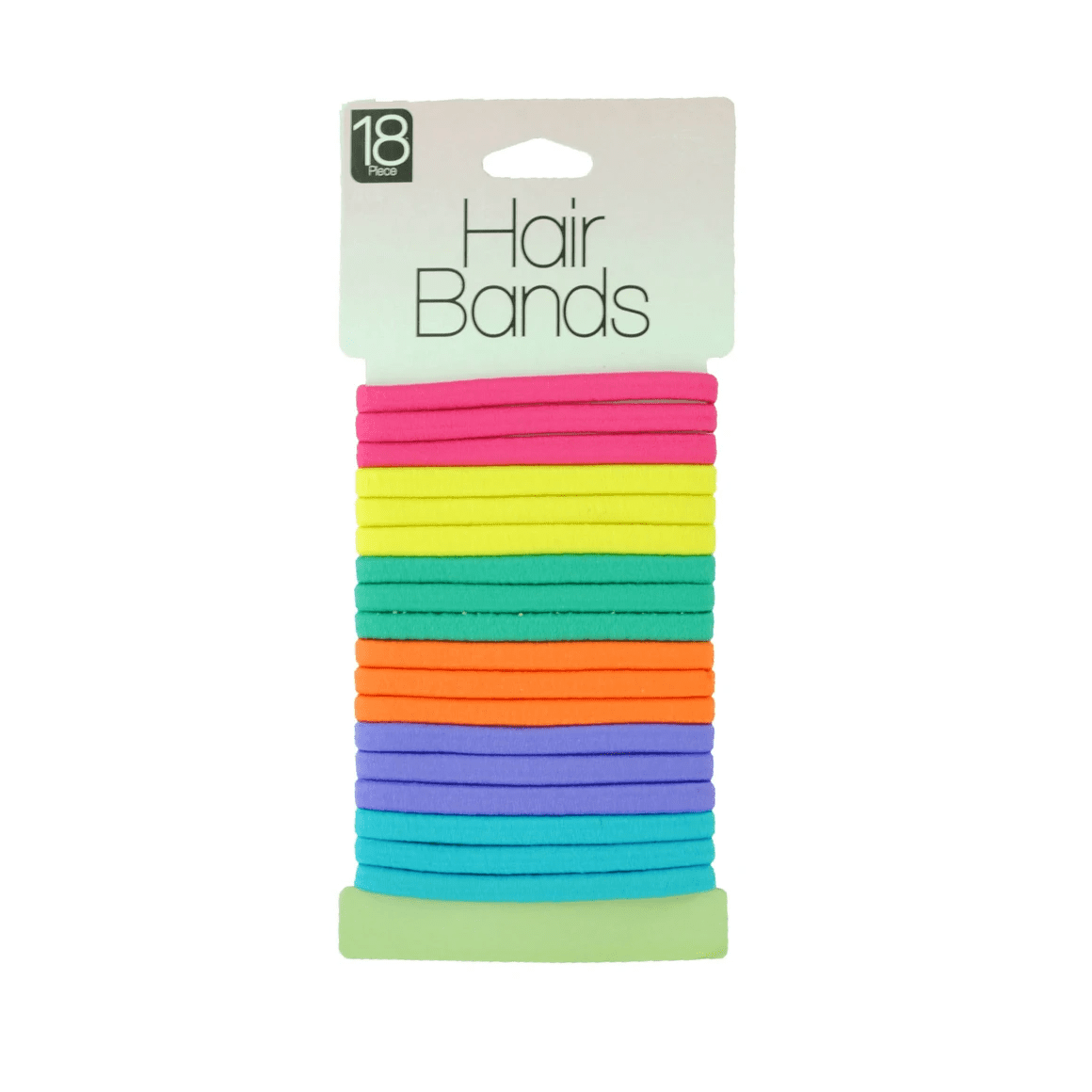 18 Pack Hair Bands, Brighten Your Hairstyle with Colorful Elastic Bands ...