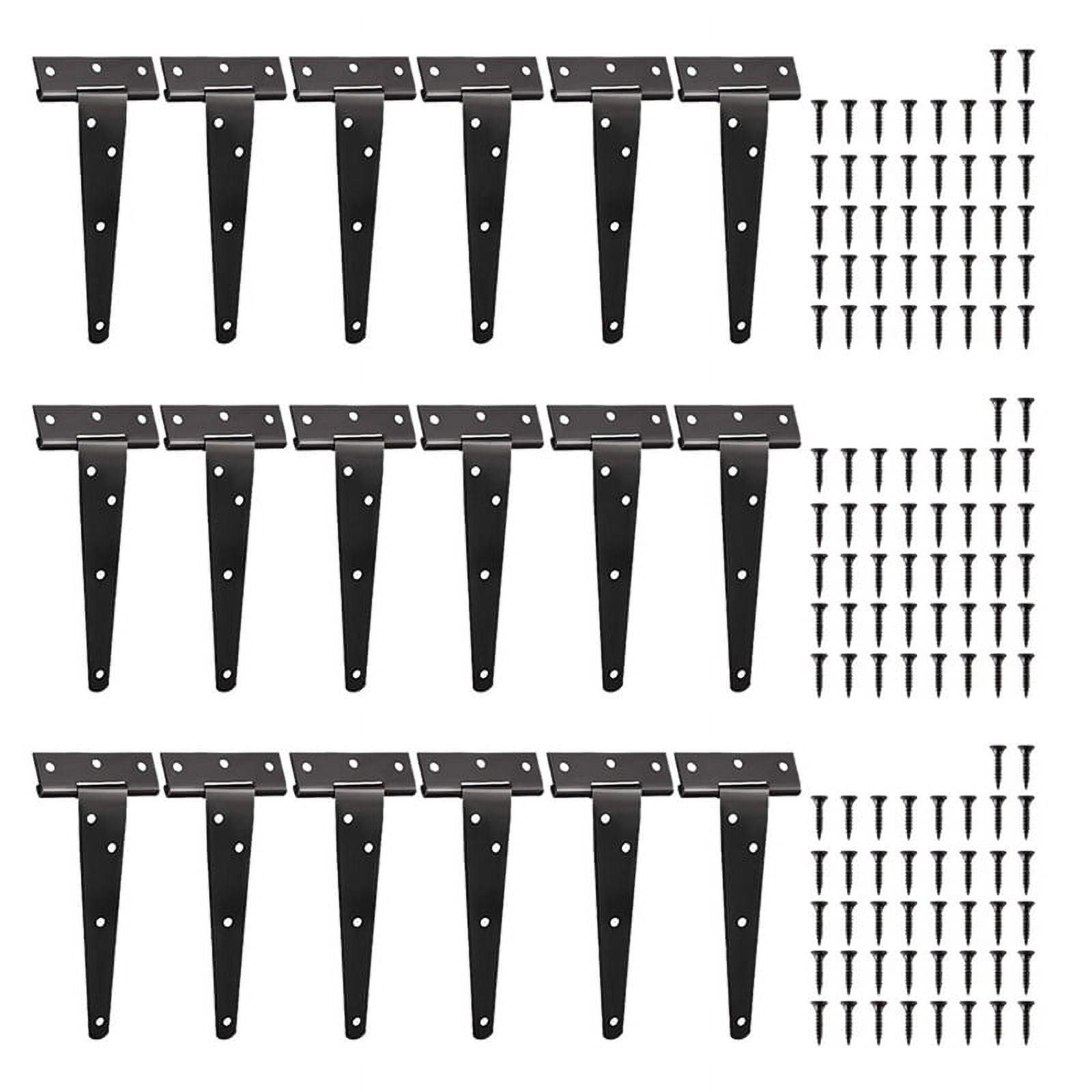 18 Pack Heavy Duty Tee Hinge, 150mm 6 Inch T Hinge Metal Strap Tee ...