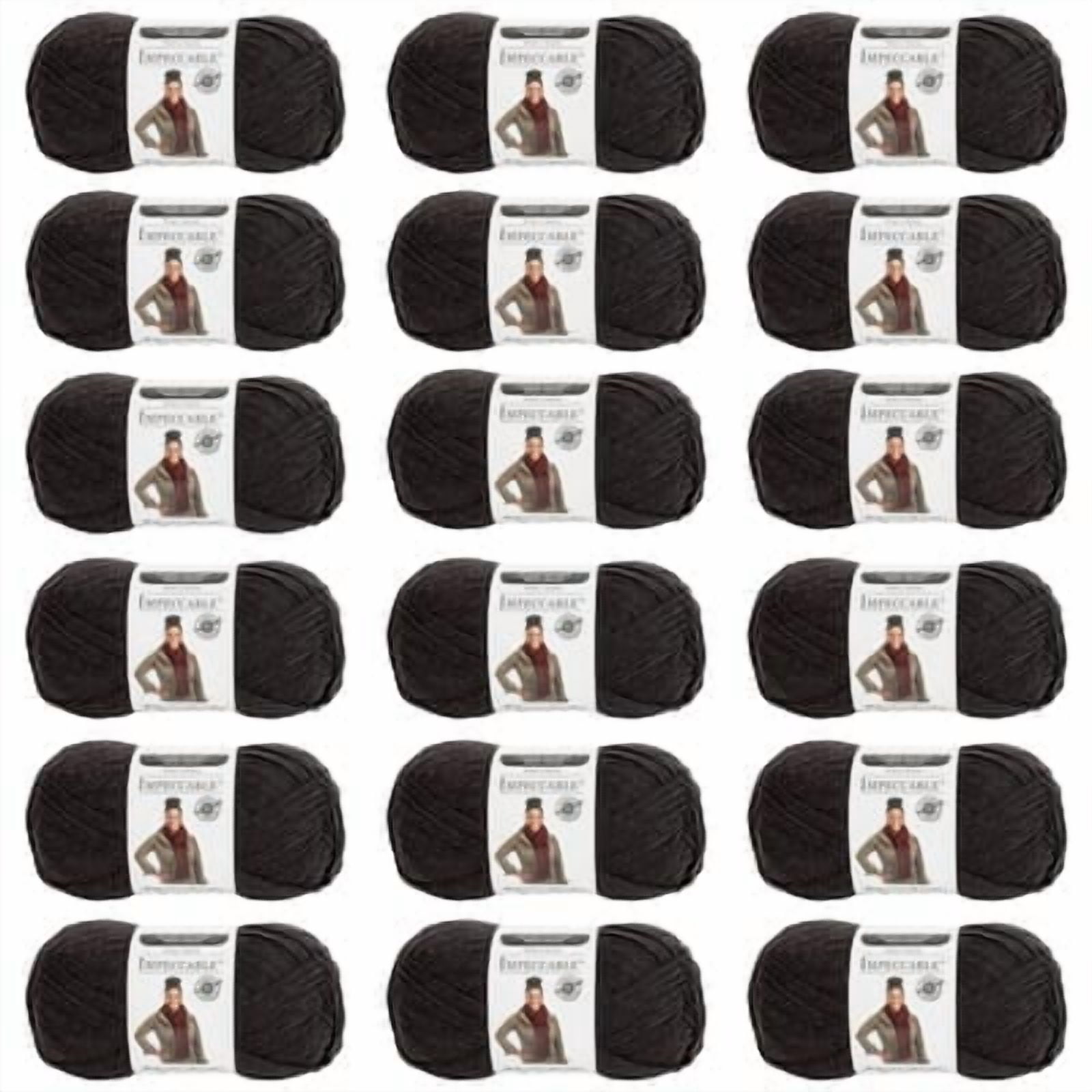 18 Pack: Impeccable Solid Yarn by Loops & Threads - Walmart.com