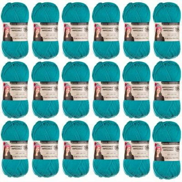 Loops & Threads Impeccable Solid Yarn, 18 Pack - Walmart Business Supplies