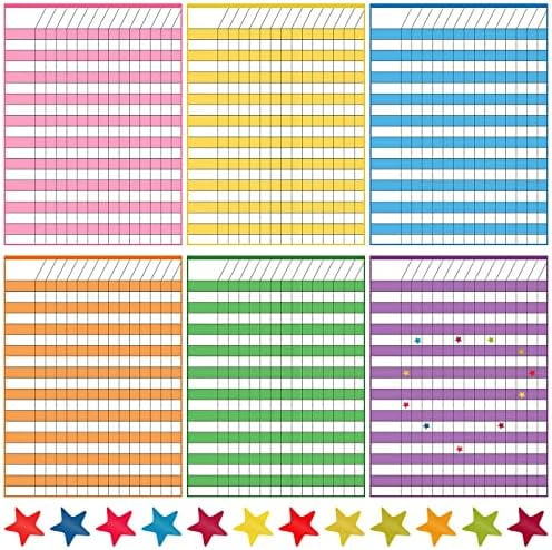 18 Pack Incentive Chart for Classroom Reward Chart for Kids Multi Color ...