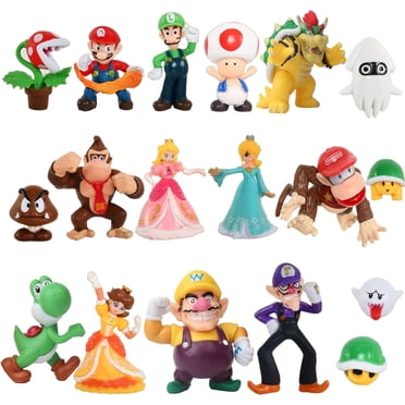 Super Mario 2.5 inch Action Collectible Playset - Iconic Characters 5 ...