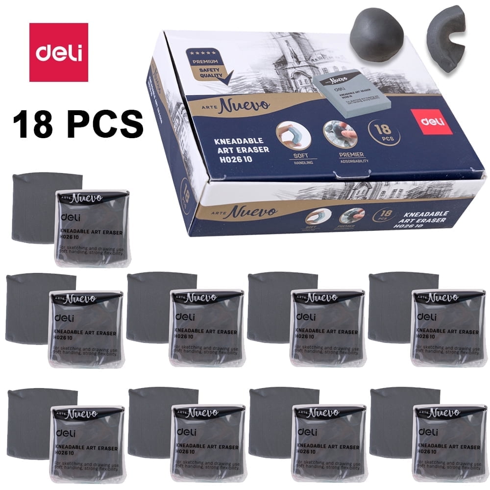 18 Pack Pencil Eraser, Art Kneadable Erasers, Kneaded Rubber Erasers ...