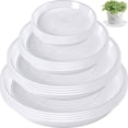 18 Pack Plant Suacer 6/8/10/12 Inche Plant Drip Trays for Pots Clear ...