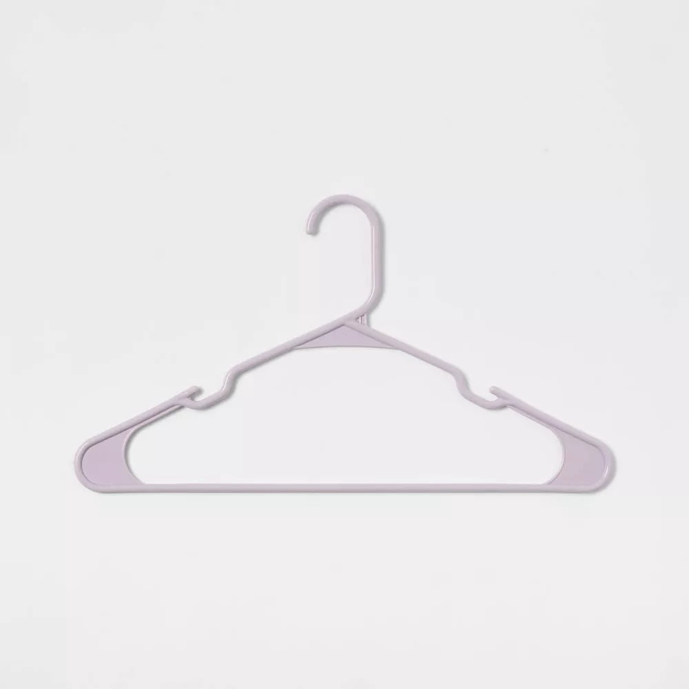 18 Pack Plastic Clothes Hangers, Lightweight Sturdy Garment Hangers ...