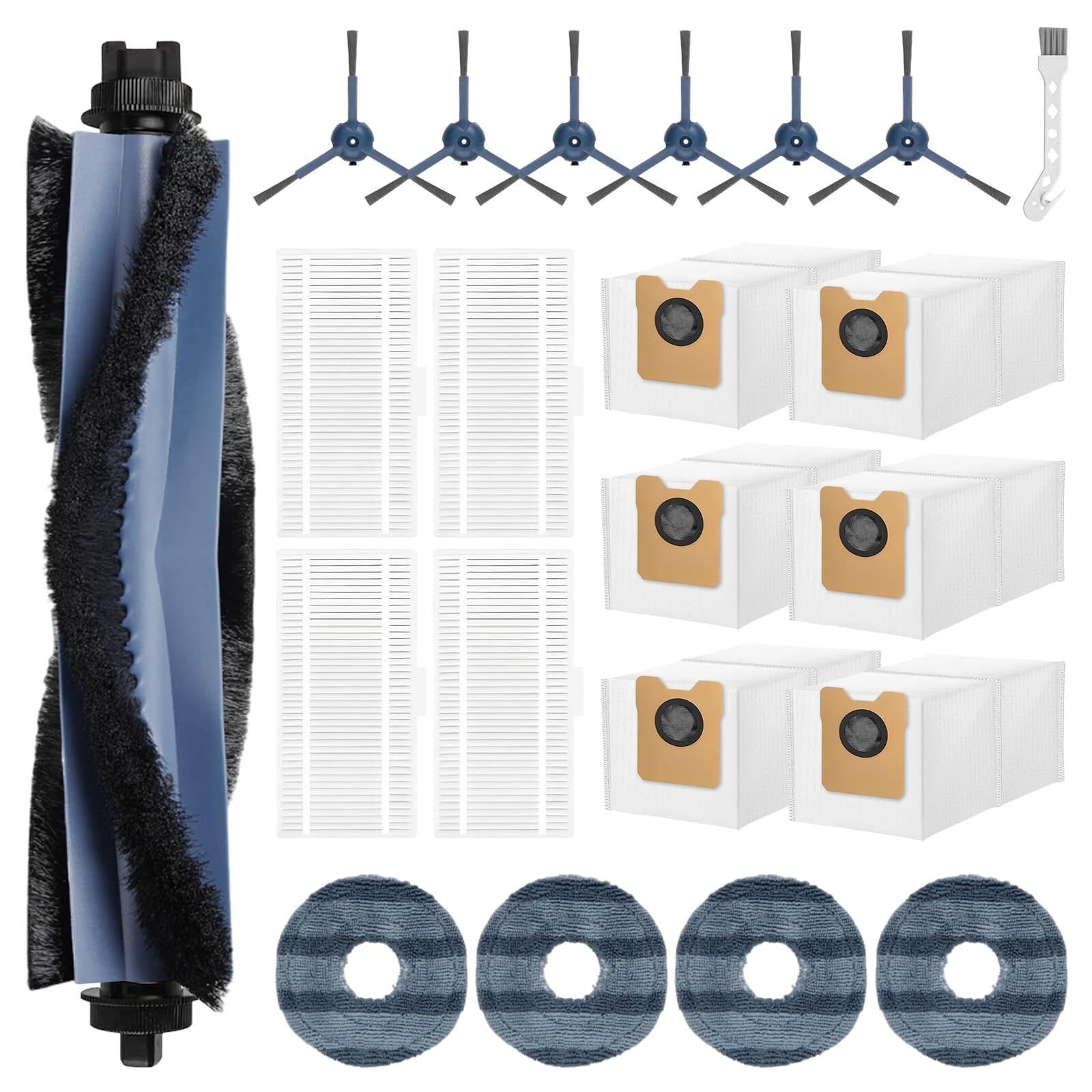 18 Pack Replacement Parts for eufy L50, L60 Robot Vacuum Series Robot ...