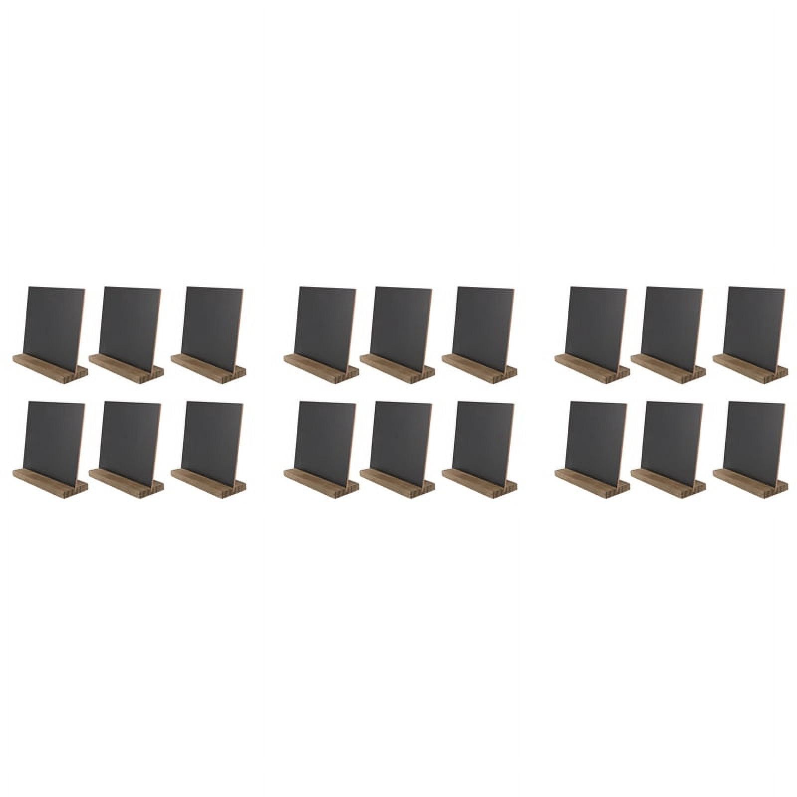 18 Pack Rustic Chalk Board Sign with Wood Stand for Wedding Decorations ...