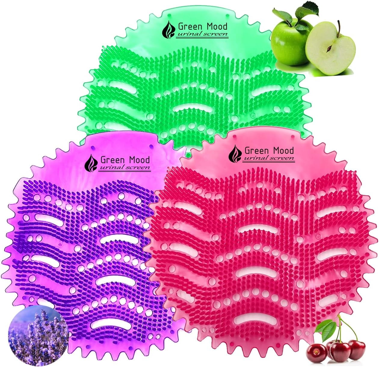 18 Pack Urinal Screen Deodorizer Mats,Long Bristle Anti-Splash Anti ...