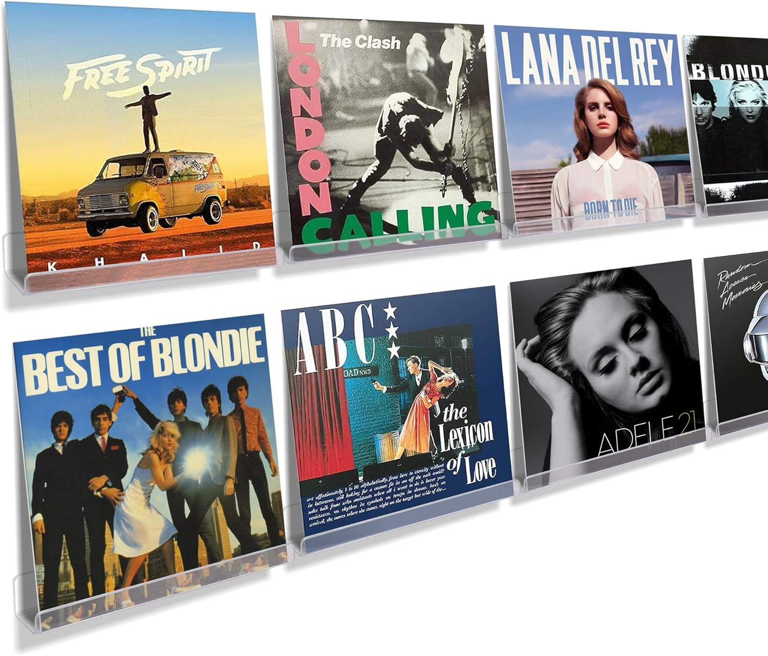 18 Pack Vinyl Record Wall Mount Shelves 12" Vinyl Holder for Album ...