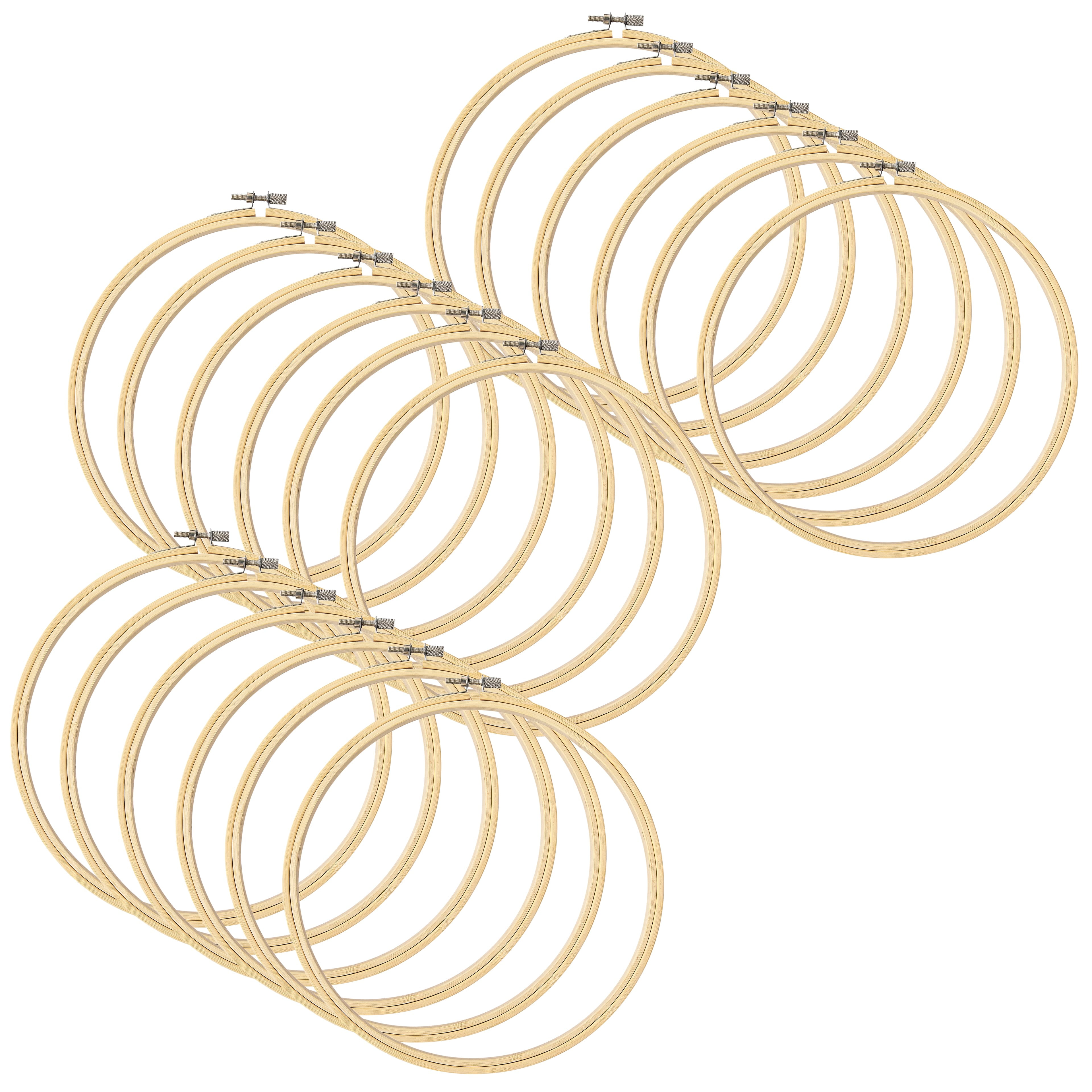 18 Pack: Wooden Embroidery Hoop by Loops & Threads™ - Walmart.com