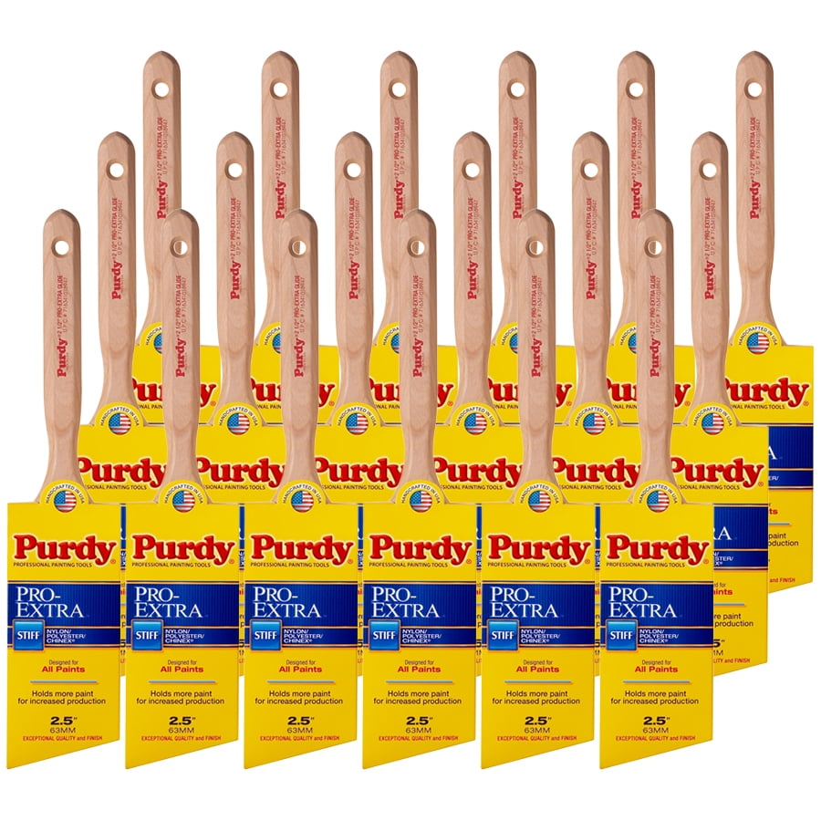 18-Pack of 2-1/2" Purdy 144152725 Pro-Extra Glide Angled Sash Paint ...