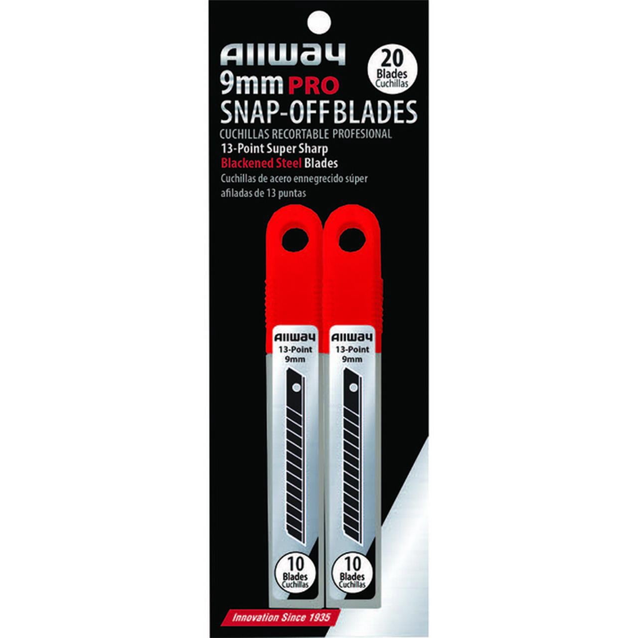 18-Pack of 9mm Allway SB9-20B Red/Black B-Series Carded, Premium ...