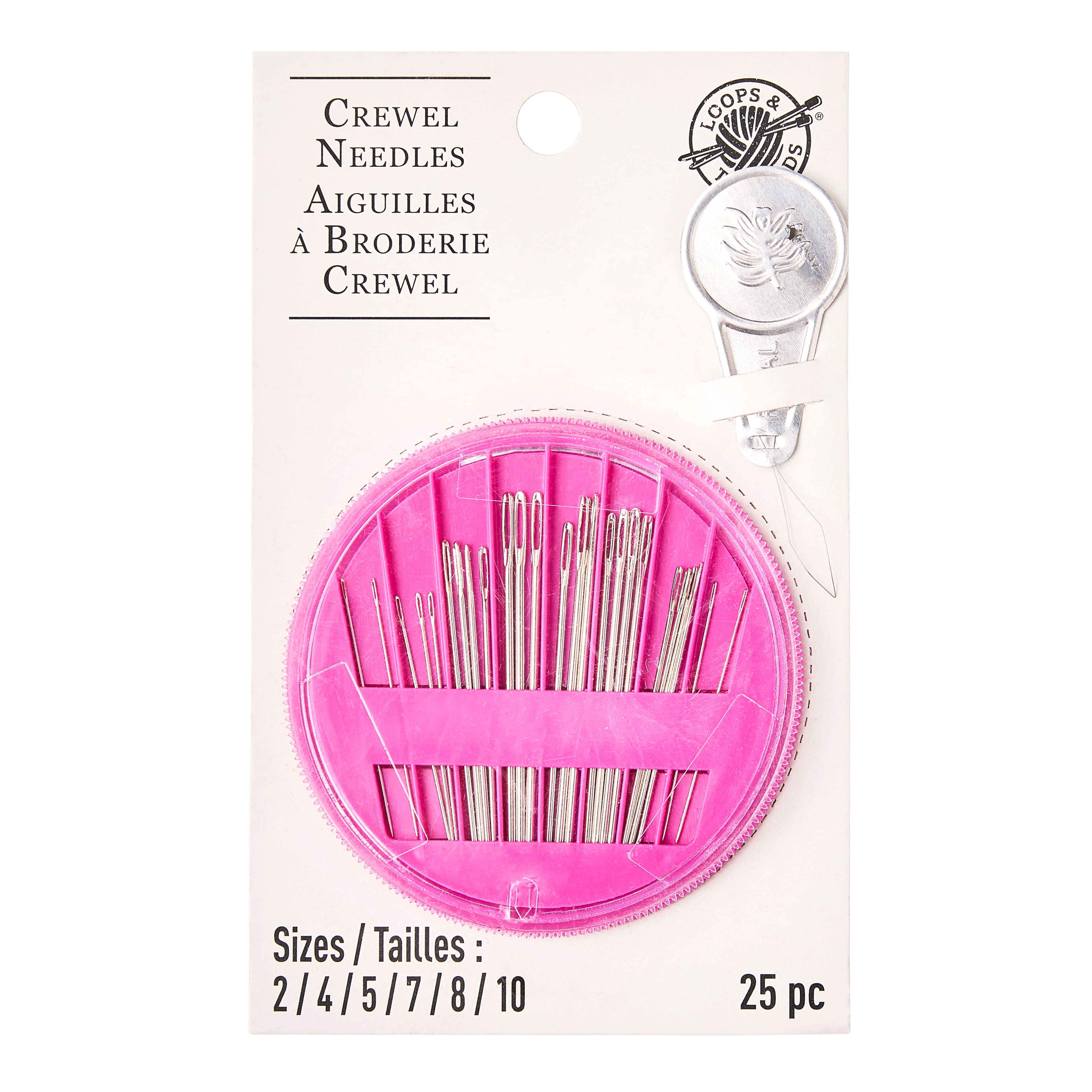 18 Packs: 25 ct. (450 total) Crewel Needles by Loops & Threads ...