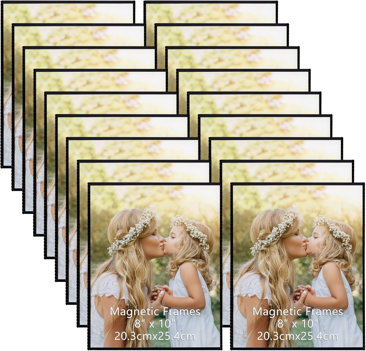 18 Packs 8x10 Magnetic Picture Frames for Refrigerator, 8x10 Magnetic ...