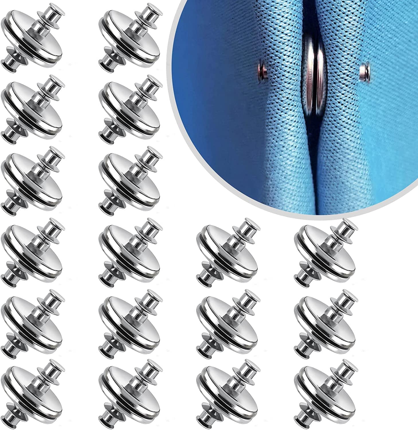 18 Pairs Curtain Magnets Closure, Curtain Weights Magnets with Back ... 18 Pairs Curtain Magnets Closure, Curtain Weights Magnets with Back ...