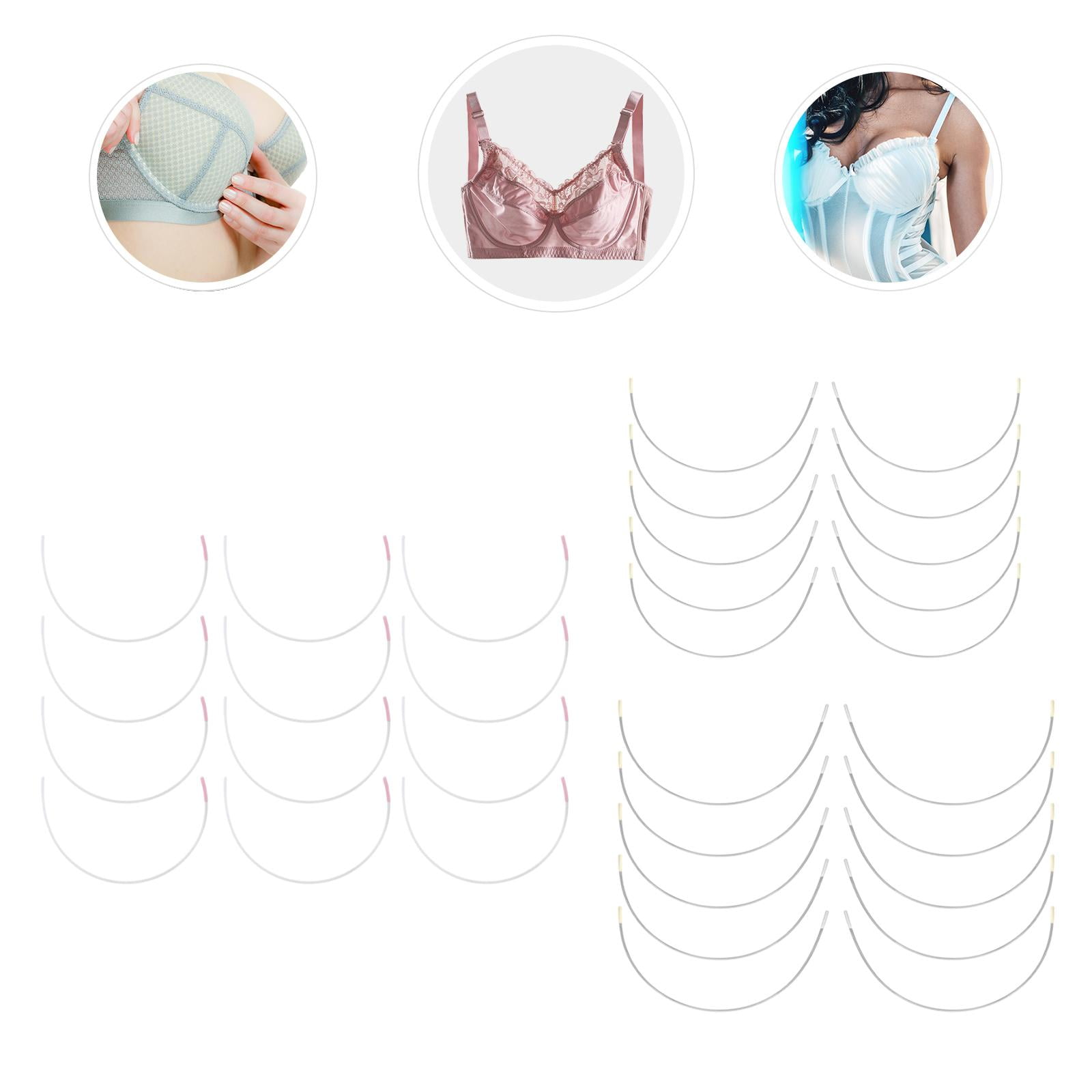 18 Pairs Metal Bra Underwire Bra Underwire Replacement, Comfortable and ...