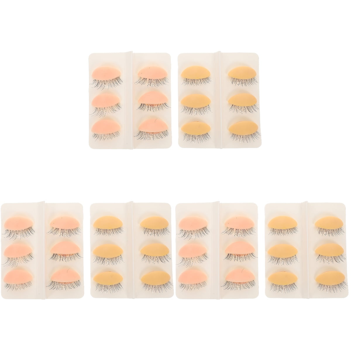 18 Pairs of Lash Mannequin Eyelid Replaced Eyelids Mannequin Eyelash ...