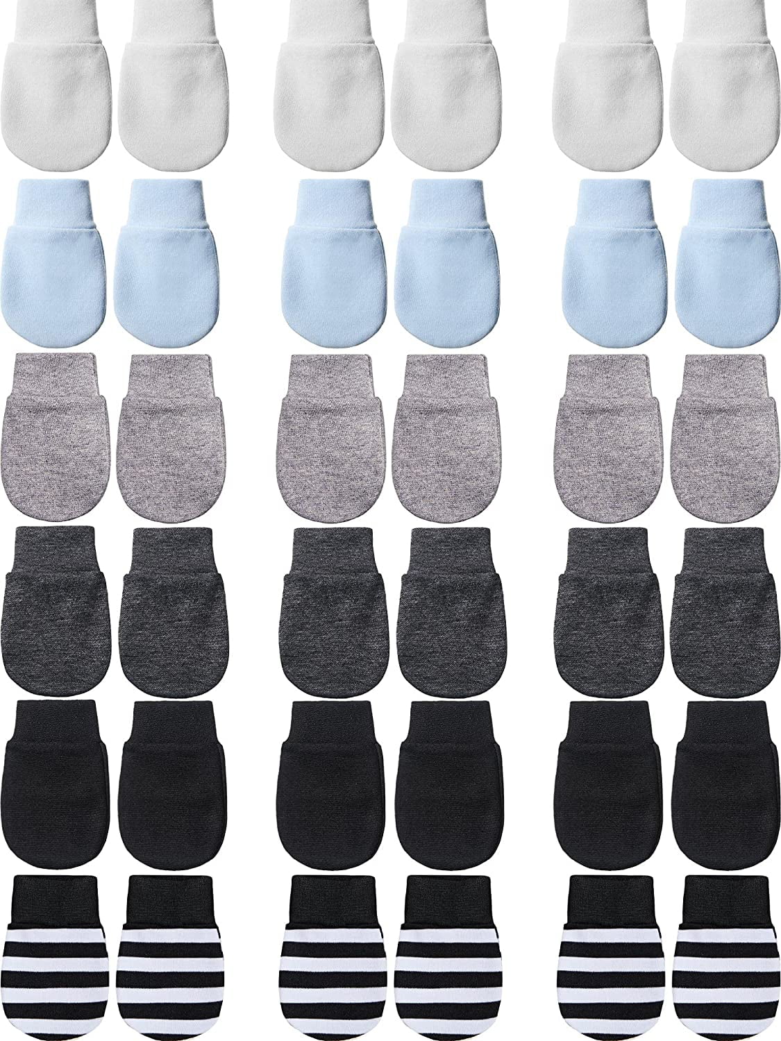 18 Pairs of Newborn Baby Mittens Infant Toddler Gloves No Scratch ...